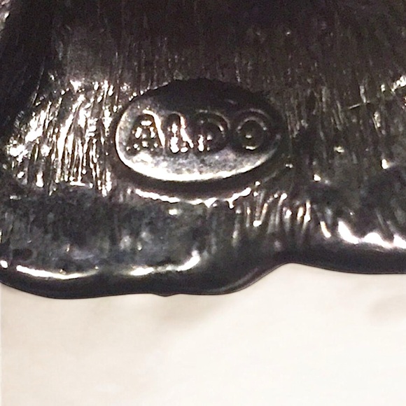 Aldo | Jewelry | Aldo Valrey Black Metal Rose Fashion Ring | Poshmark